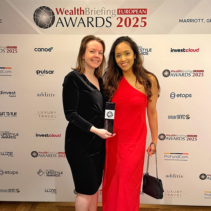 Saffery Private Wealth team win at the 2025 WealthBriefing Awards - Saffery
